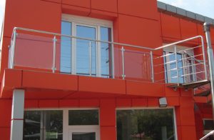 Balustrade din inox pentru interior cu sticla - Inoxrom